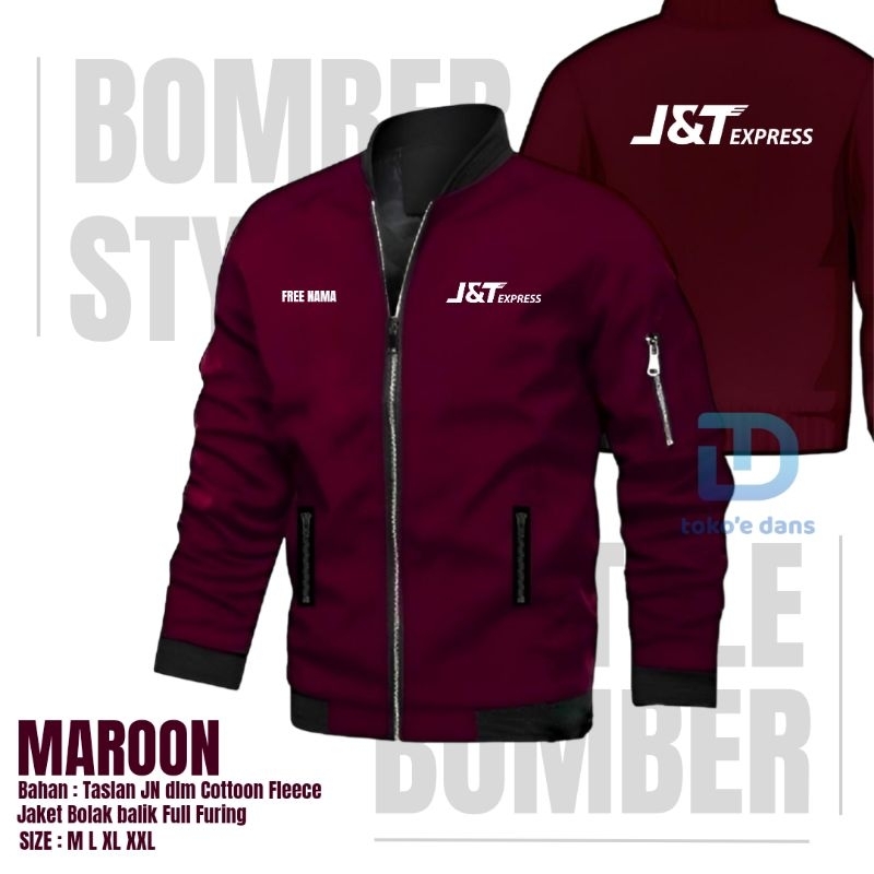 ล่าสุด JNT EXPRESS FREE NAME COURIER J&T WATERPROOF BOMBER JACKET ...