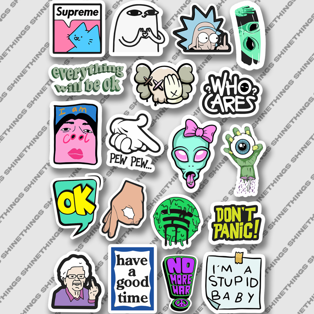 สติ๊กเกอร์หมวกกันน็อคความงาม Hypebeast 5 | Shopee Thailand