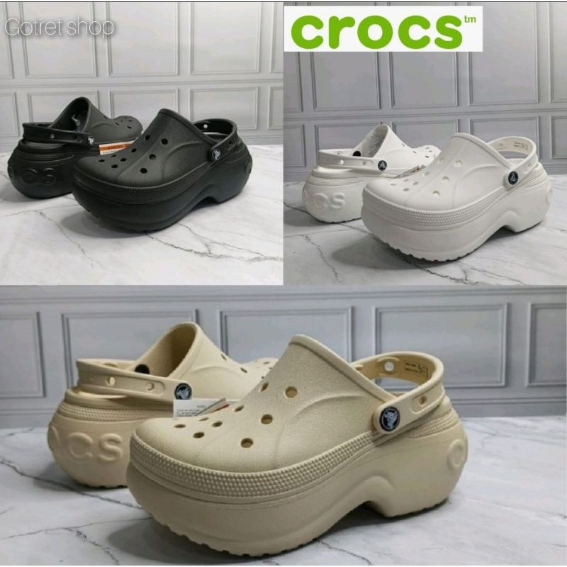 Crocs Bella Clog รองเท้าแตะ unisex/Crocs Bella Clog/รองเท้าแตะผู้หญิง/รองเท้าแตะ Crocs Clog ...