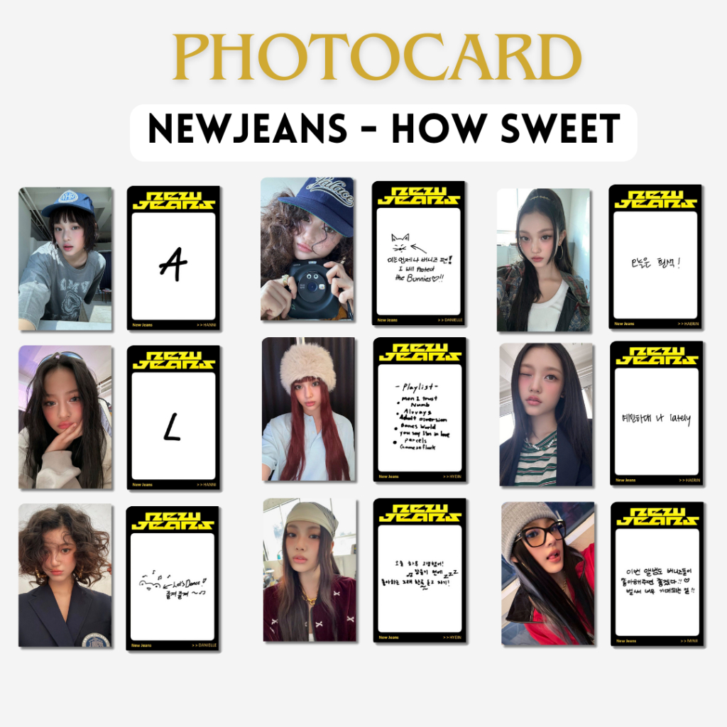 Photocard NewJeans How Sweet Supernatural omo card Unofficial NewJeans ...
