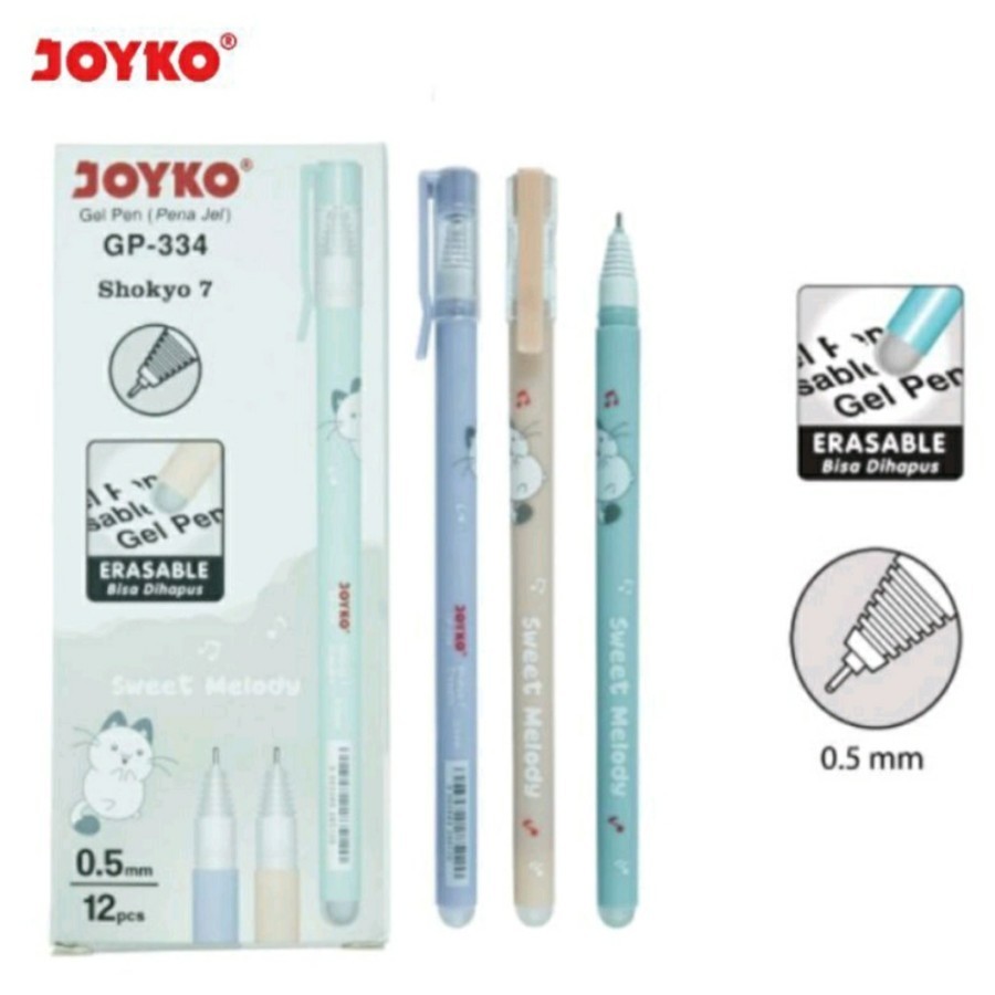 Joyko GP-334 ปากกาลบได้ Shokyo 7 เจล 0.5 มม | Shopee Thailand