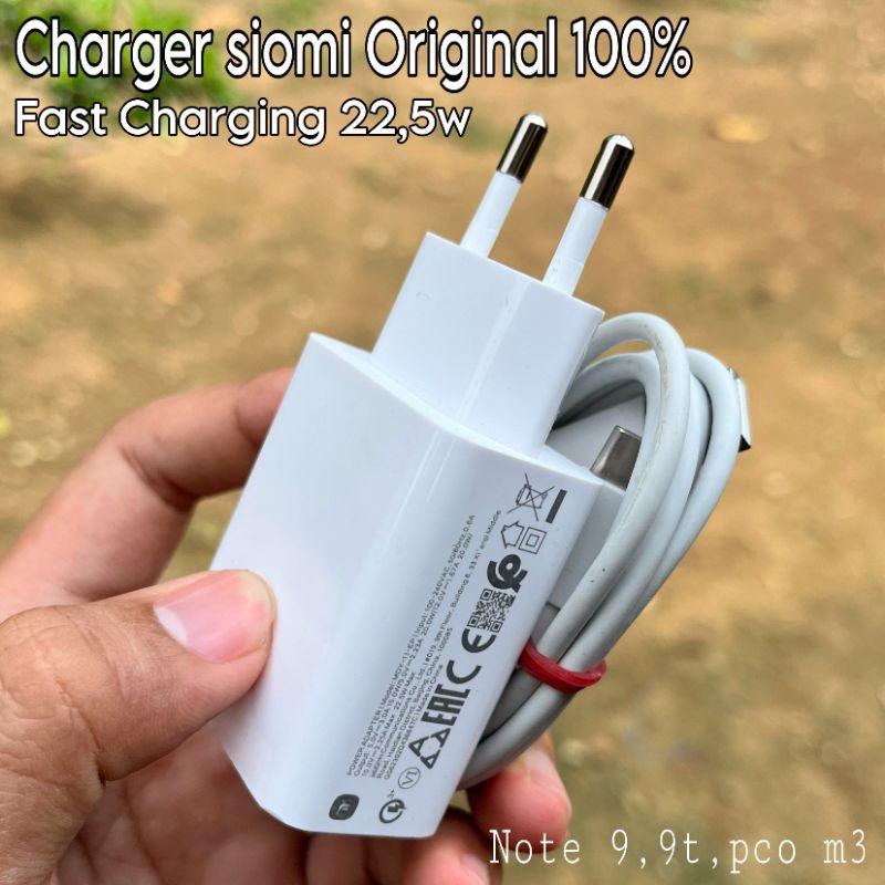 เครื่องชาร์จ siomi ของแท้ 100% ชาร์จเร็ว 22,5W Note 9, 9T, M3 | Shopee ...