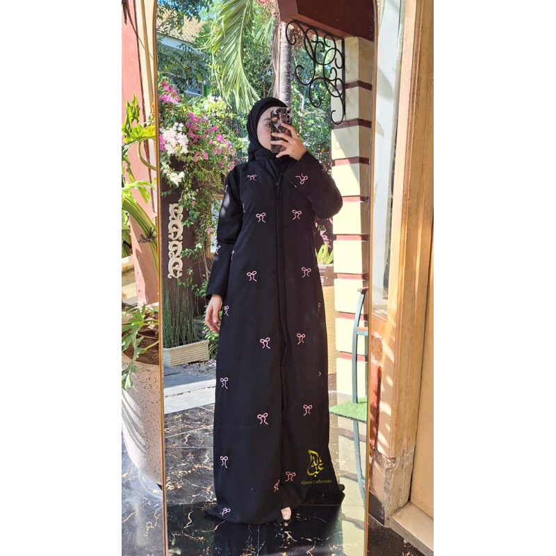 ใหม่ Abaya ด้านนอก Caquetta ปักเทรนด์วัยรุ่นผู้ใหญ่ | Shopee Thailand