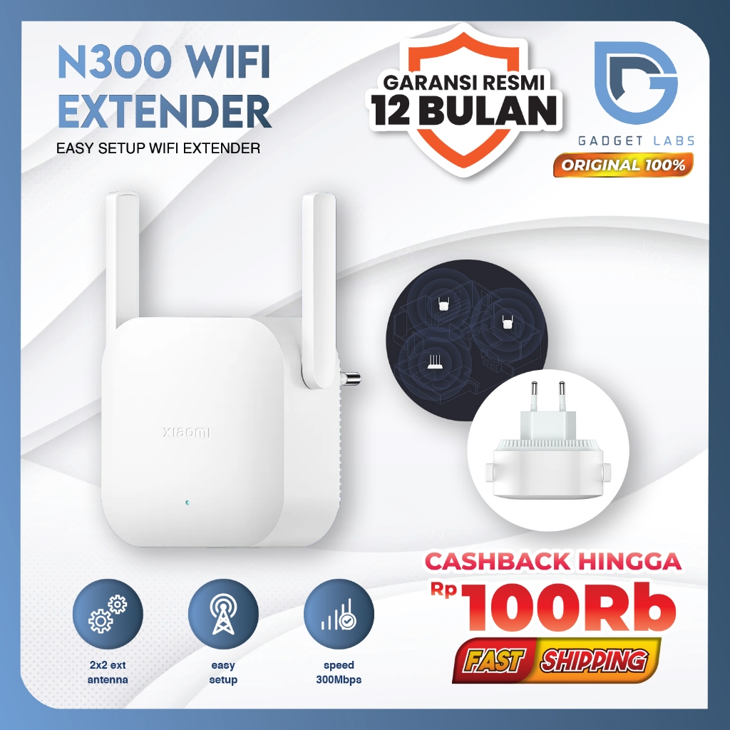 Xiaomi Mi Wifi Range Extender Repeater N300 - เครื่องขยายสัญญาณ Wifi ...