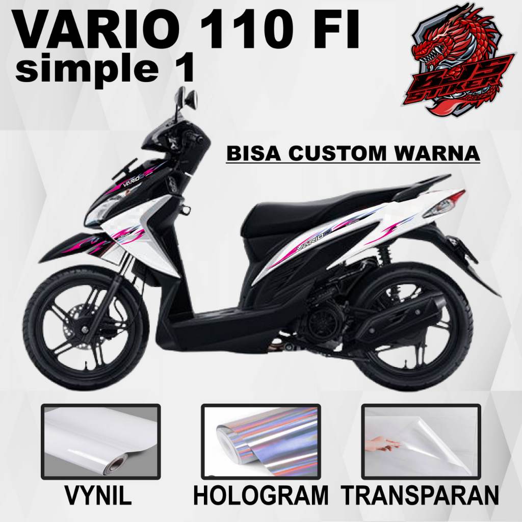 Mesin Sticker Honda Vario 110 fi simple Injection 1 - สติ๊กเกอร์รูปลอก ...
