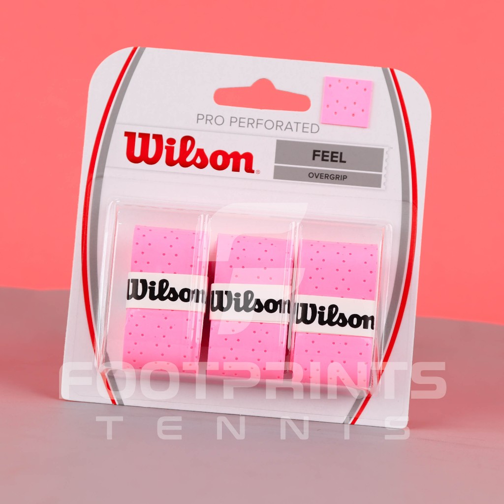 Wilson Pro Perforated Feel Tennis Grip Tennis Overgrip Original White ...