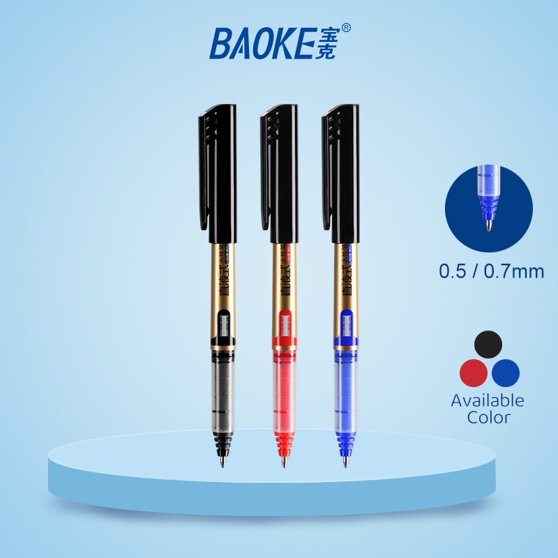 Baoke Roller Ball Pen ปากกาเจลหมึกแห้งเร็ว 0.7 มม. ปากกาลูกกลิ้งเขียน ...