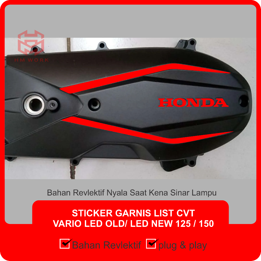 สติ๊กเกอร์ CVT GARNISH VARIO LED OLD VARIO LED ใหม่ 125/150 | Shopee ...