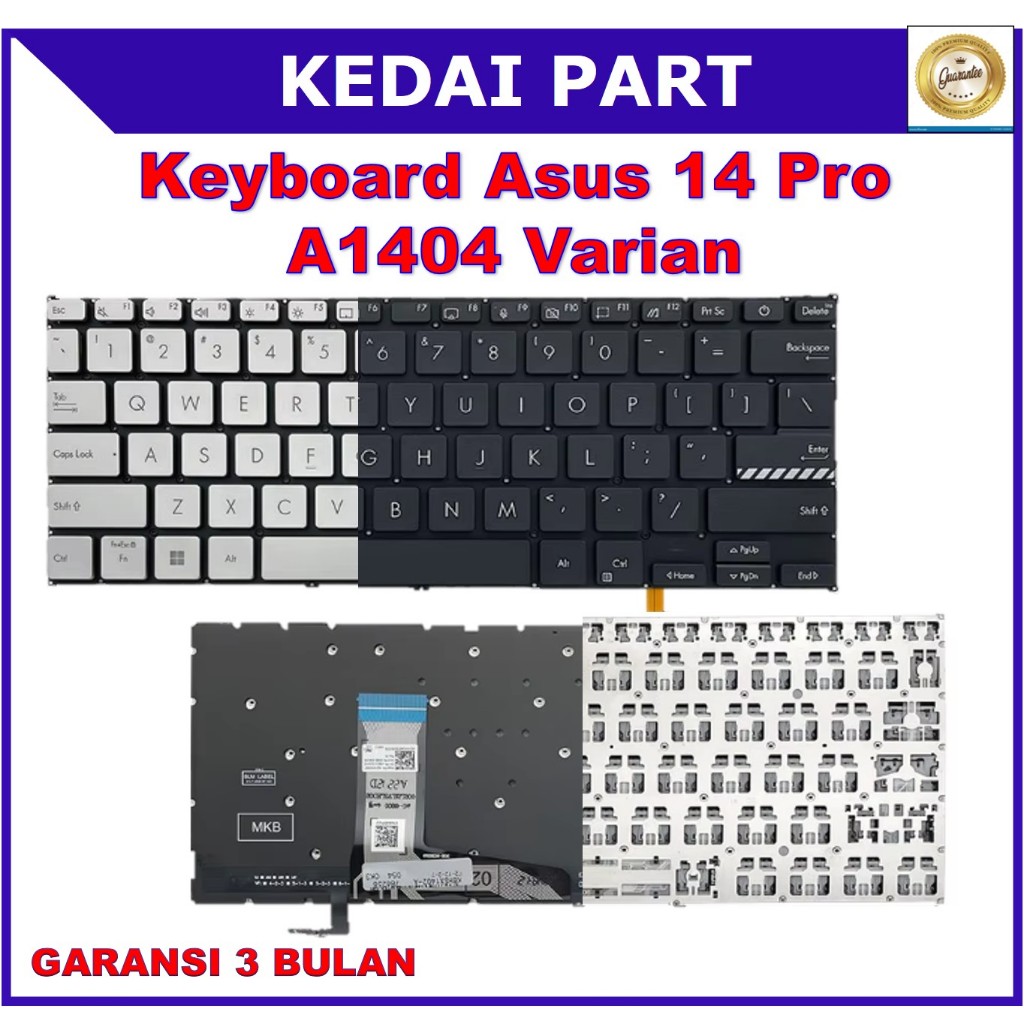 คีย์บอร์ด Asus Vivobook 14 Pro A1404 A1402 A1402Z A1402ZA ADOL14Z D1402 ...