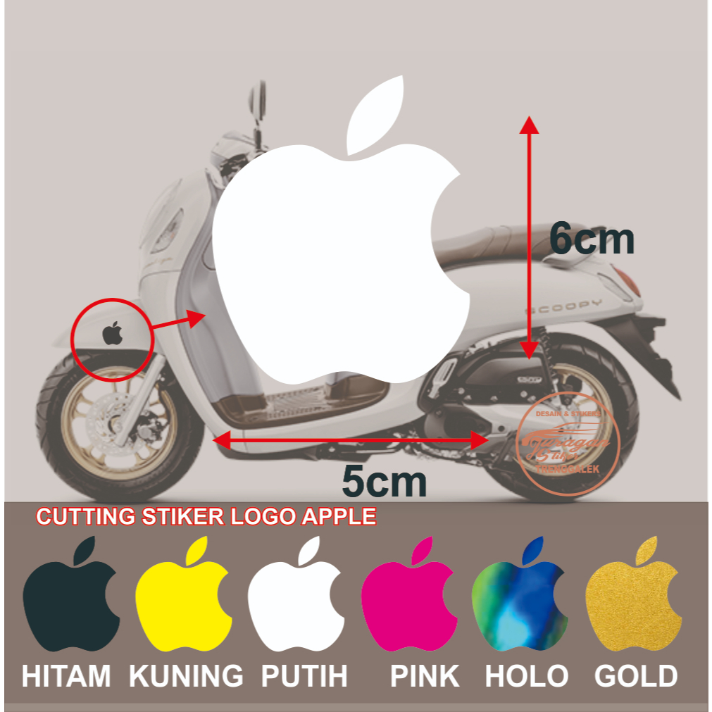 Apple Car Motorcycle Sticker ตัดไอโฟนโลโก้ Apple | Shopee Thailand