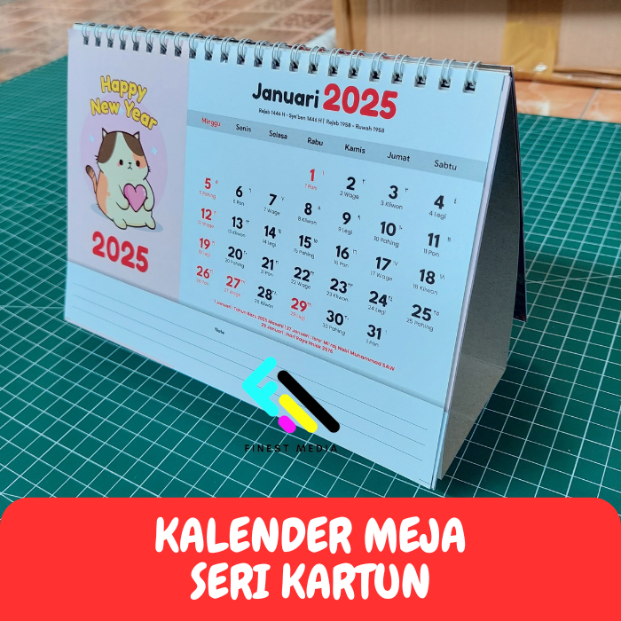 2025 TABLE CALENDAR - 2025 SITTING CALENDAR SERIES | Shopee Thailand