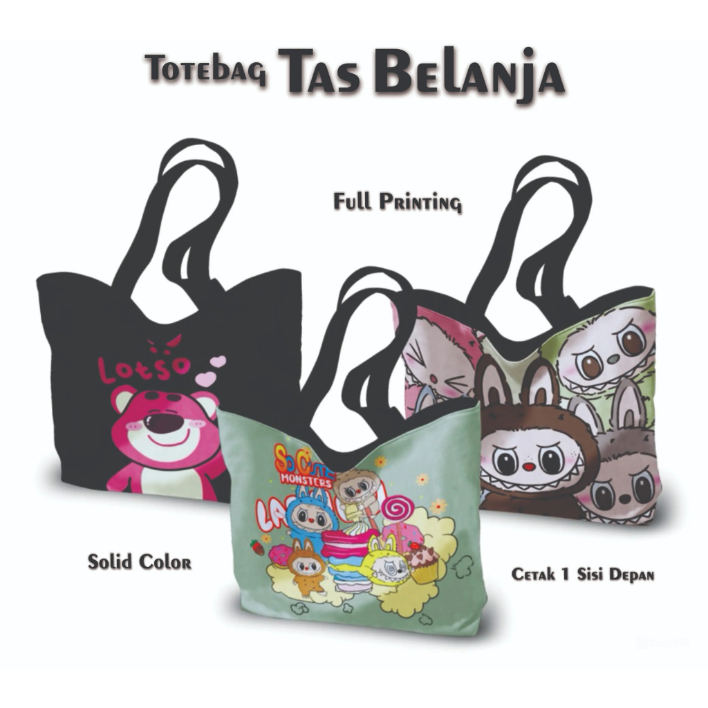 Labubu Shopping Bags Cute Labubu Carrying Bags กระเป๋าเครื่องสําอาง ...