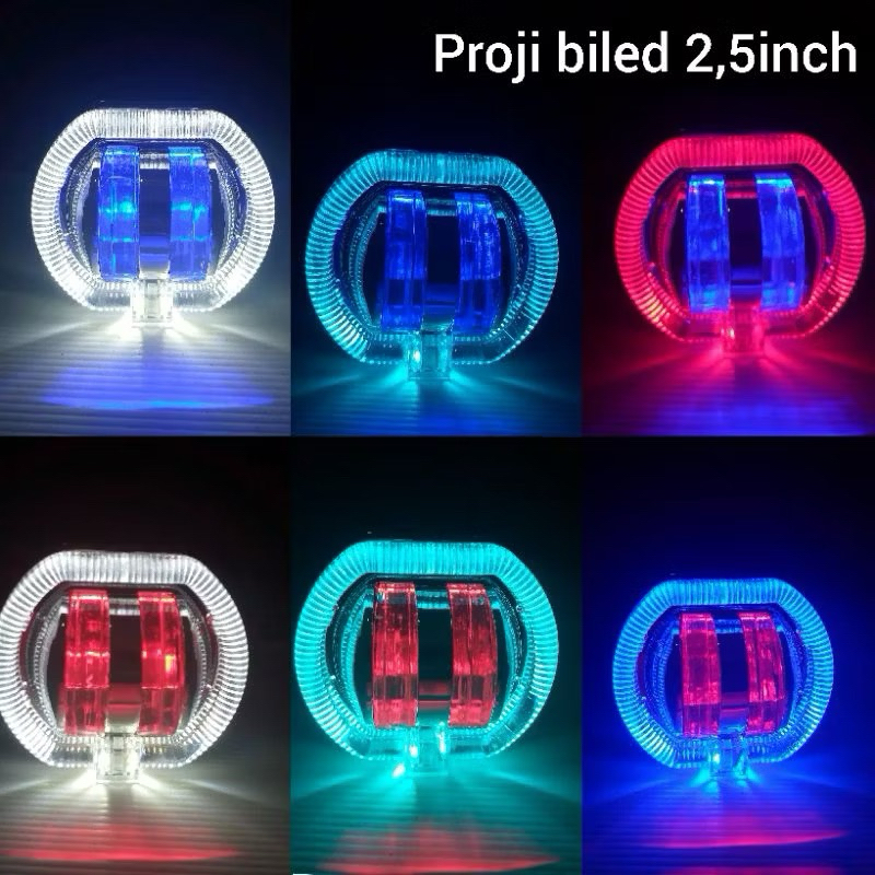 MATA Projie โคมไฟ LED 2 แองเจิลอาย + ปีศาจ LED สีขาว-เหลือง | Shopee ...