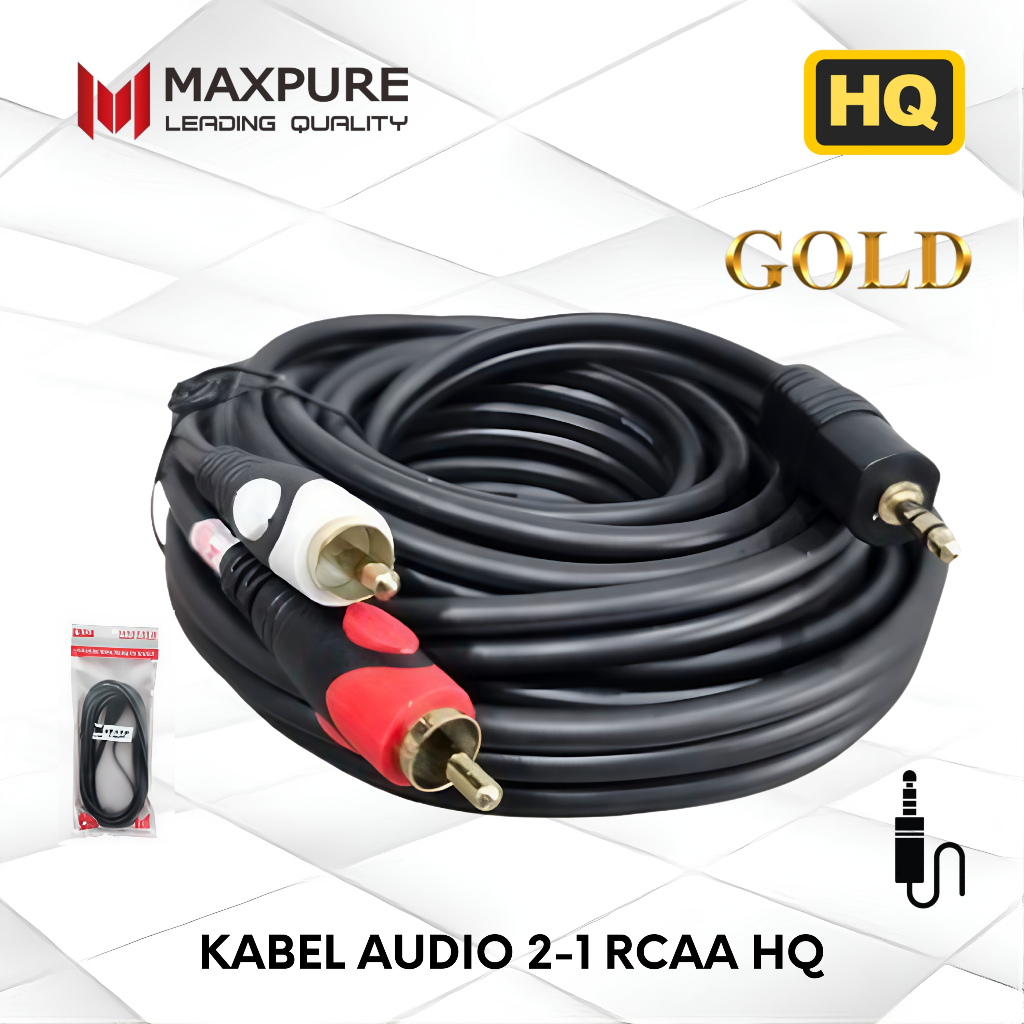 แจ็คเสียง 3.5 ถึง RCA 1-2 HQ / สายสัญญาณเสียง RCA HQ 1-2 1.5 เมตร 3 เมตร 5 เมตร 10 เมตร | Shopee ...