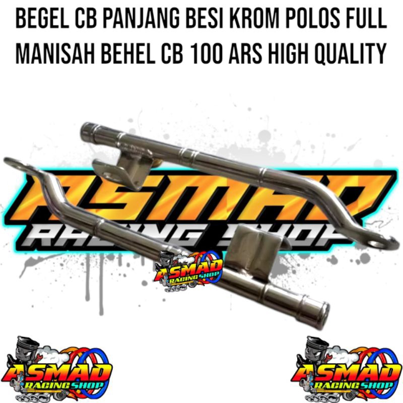 CB BEGEL LONG IRON CHROME PLAIN FULL MANISAH BEHEL CB 100 ARS คุณภาพสูง ...