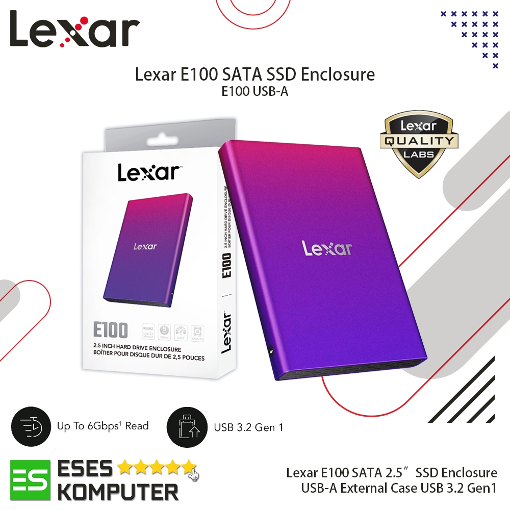 ตู้ Lexar E100 SATA USB 3.2 Gen 1 | เคส เอสเอสดี ภายนอกขนาด 2.5 นิ้ว ...