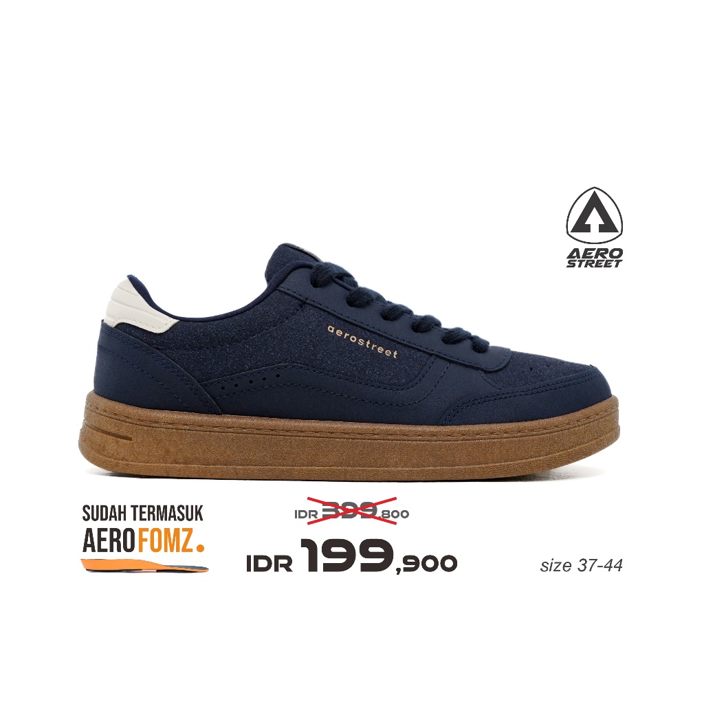 Aerostreet Austin 37-44 Brown Gum Dark Blue Dark Blue - รองเท้าผ้าใบ ...