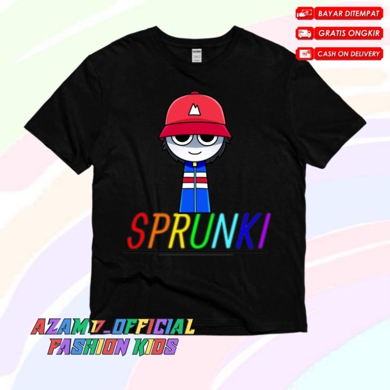 เสื้อยืดเด็ก Sprunki เสื้อผ้าเด็ก Mr Cool Character P ชื่อฟรี / เสื้อ ...