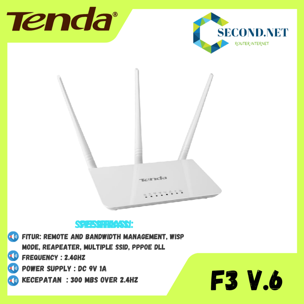 Tenda F3 V6/V8 ใช้เราเตอร์ MIGRATION REMOVE และอะแดปเตอร์รวม | Shopee Thailand