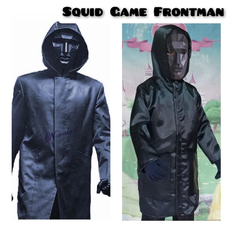 FrontMan SquidGame Costume FrontMan Cloak ชุดฮาโลวีนสําหรับเด็กและ ...