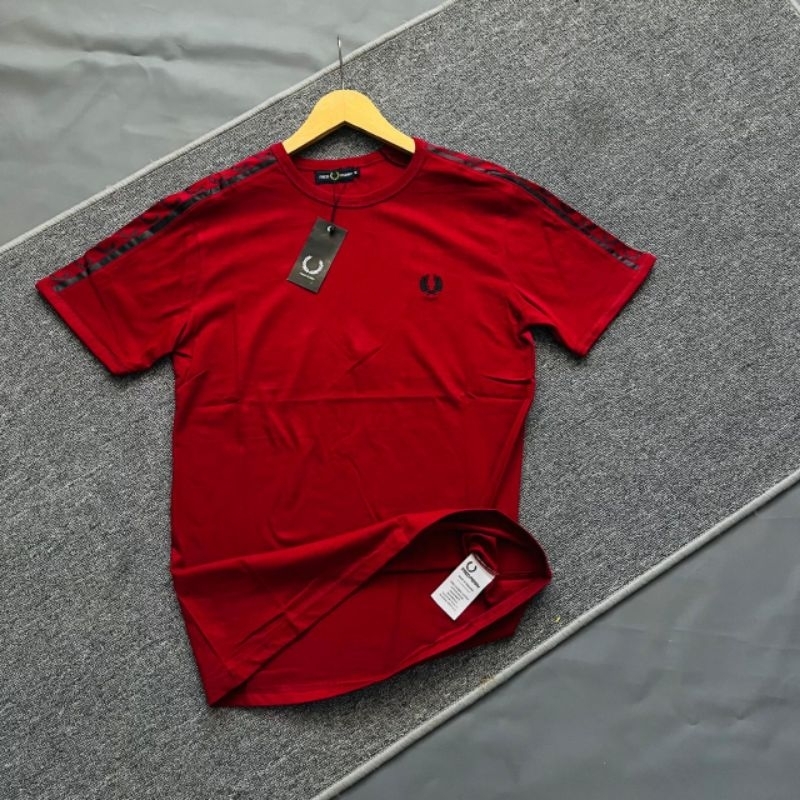 เสื้อยืด MERAH Red RINGER | Shopee Thailand