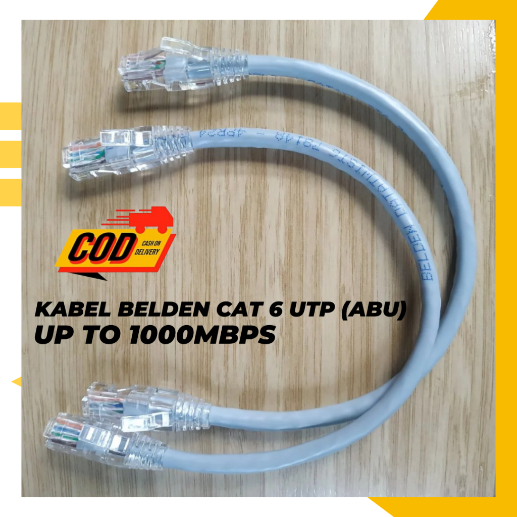 Belden CAT 6 - สาย LAN UTP CAT 6 30 ซม. เปิดใช้งานสูงถึง 1000MBPS | Shopee Thailand
