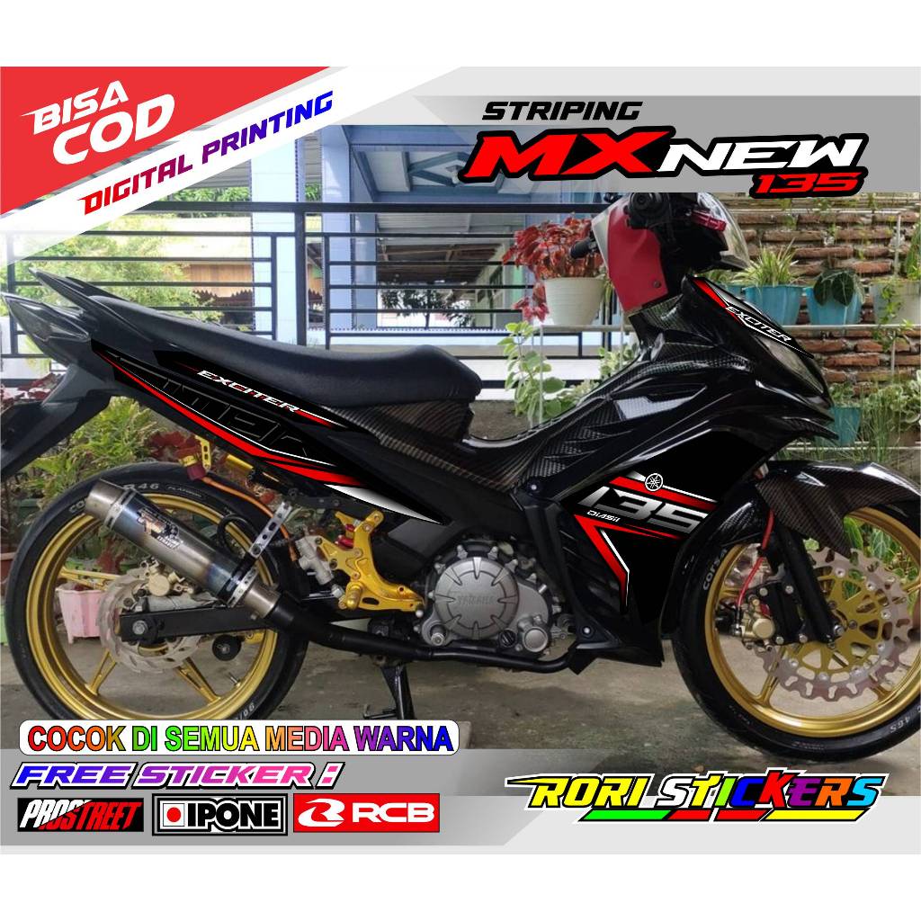 ใหม่ YAMAHA JUPITER MX 135 MOTORCYCLE VARIATION STRIPING / ใหม่ YAMAHA ...