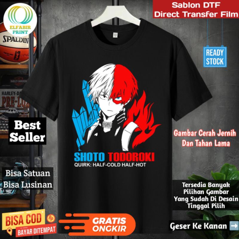 Dtf Iron-On หน้าจอการพิมพ์สติกเกอร์ภาพอะนิเมะ Boku No Hero Academia 1 ...