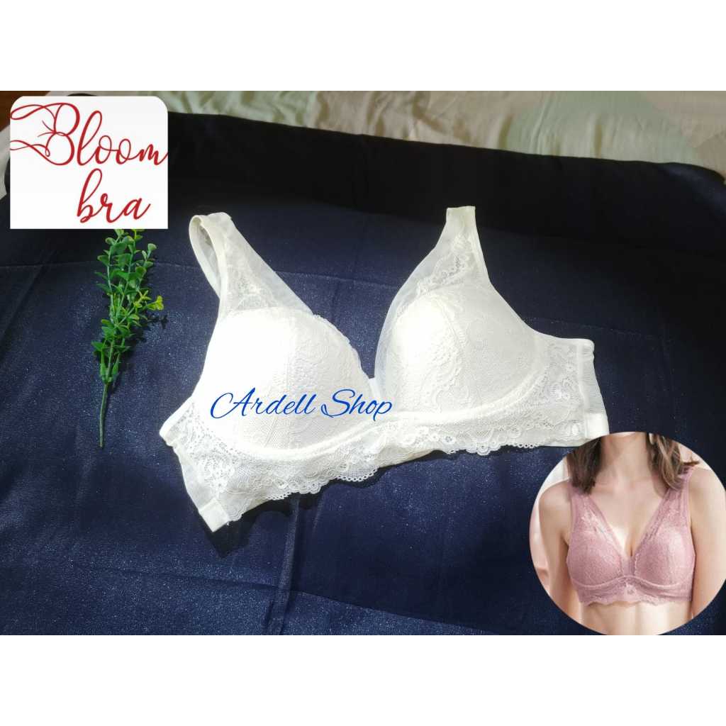 DR ROMANTIC BLOOM WIRELESS BRA FULL CUP 40C ไร้สายลูกไม้ RW | Shopee ...