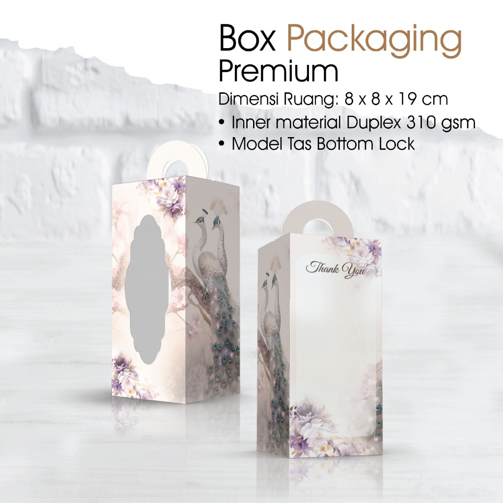 Paperbox ของที่ระลึก Uk. กระเป๋า 8x8 x 19 BL, Duplex 310 แกรม | Shopee ...