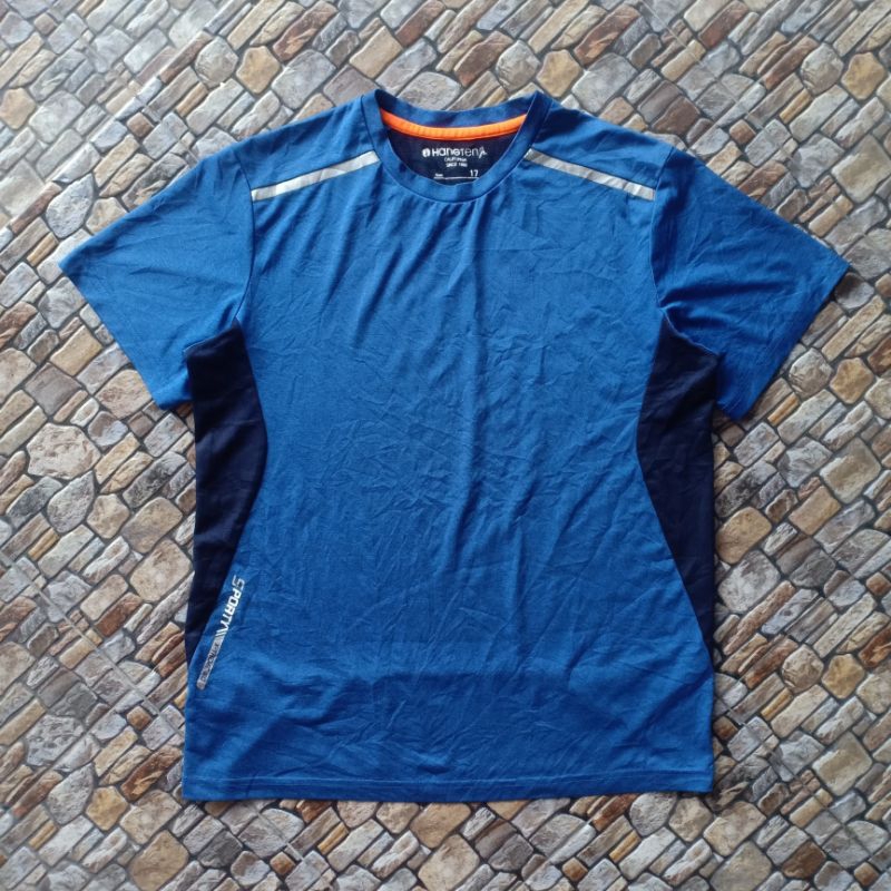 เสื้อยืด Dry fit Running แบรนด์ต้นฉบับ HANGTEN preloved, Running tshirt ...