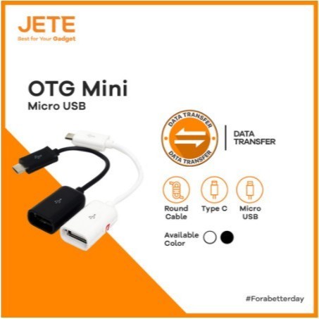 สาย JETE USB to Micro OTG OTG OTG - รับประกัน JETE อย่างเป็นทางการ 2 ปี ...