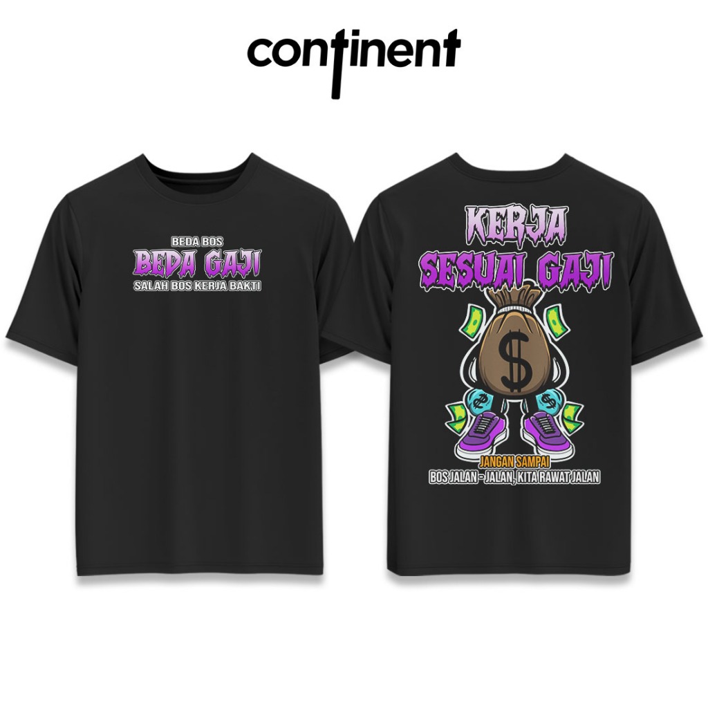 Katun ทวีป DISTRO เสื้อยืด BEDA BOS BEDA Salary เสื้อยืด DISTRO Cotton ...