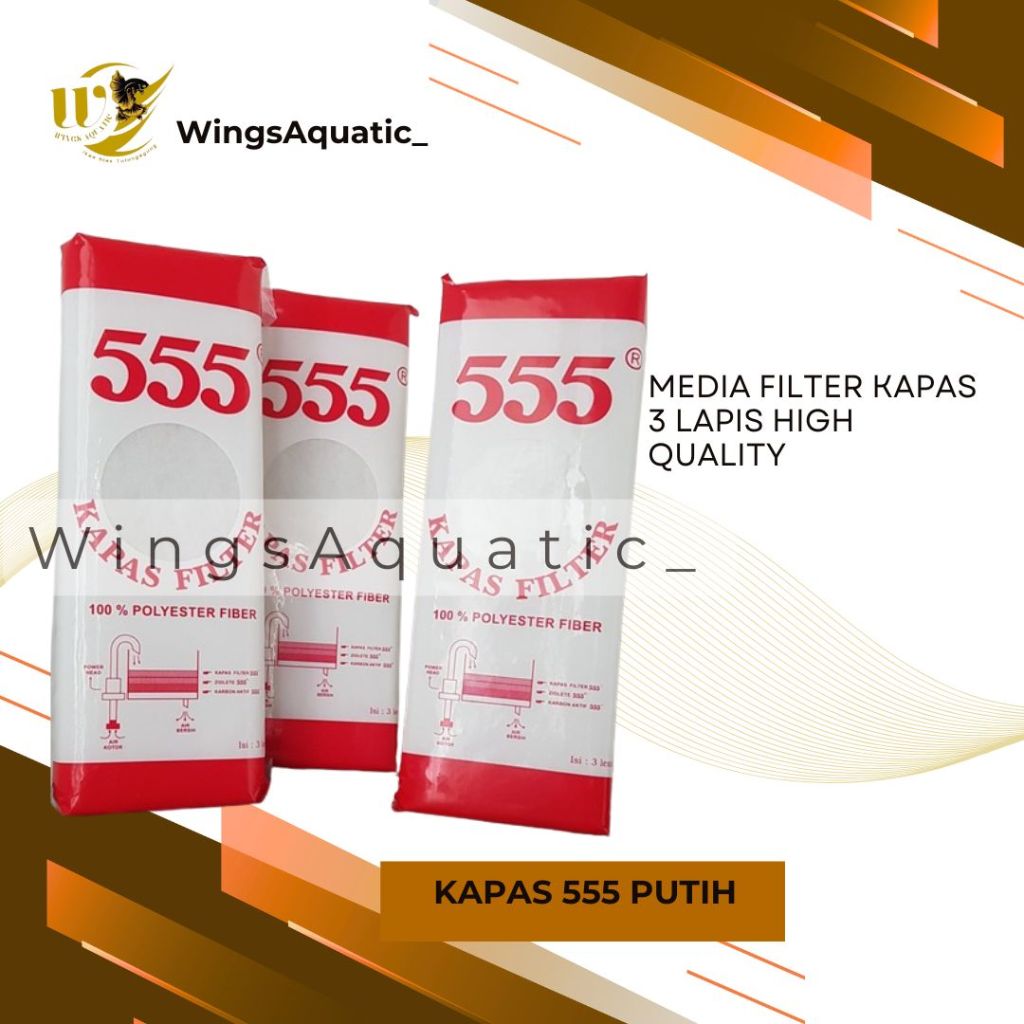 Aquarium Filter Media Foam Cotton 555 - ผ้าฝ้ายกรอง 3 ชั้นคุณภาพสูง ...