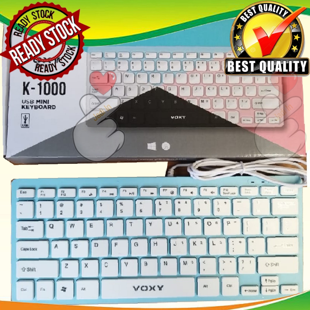 Voxy MINI USB KEYBOARD / คีย์บอร์ด USB MINI / คีย์บอร์ด USB SLIM สําหรับคอมพิวเตอร์/LAPTOP ...
