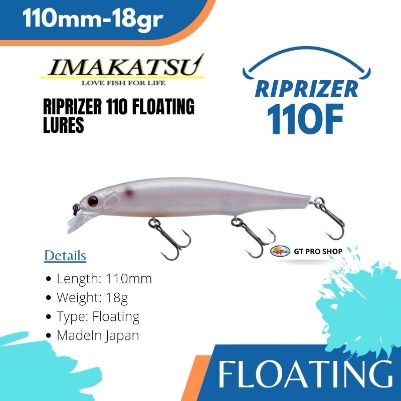 Imakatsu RIFZER-Slow Rizer 110-18G ลอย MINNOW | Shopee Thailand