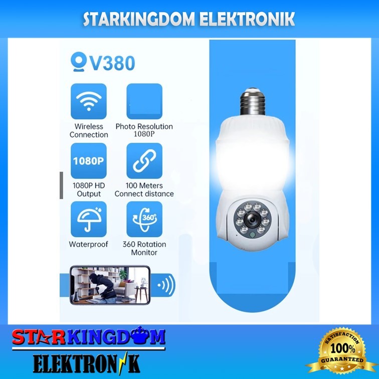 Ipcam IP กล้องหลอดไฟกล้องวงจรปิด Wifi Pan Tilt Zone หลอดไฟ 360 องศาไร้สาย 2 Way Talk Audio การ ...