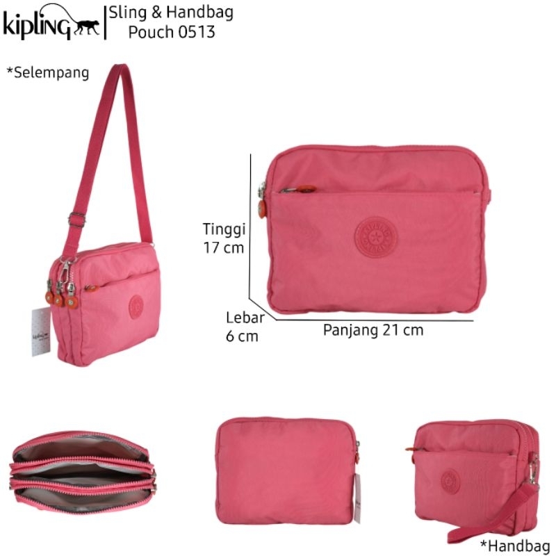 KIPLING กระเป๋า 0513 คิปลิง เป็นงานนําเข้าอย่างดี กระเป๋าถือและสลิง ...