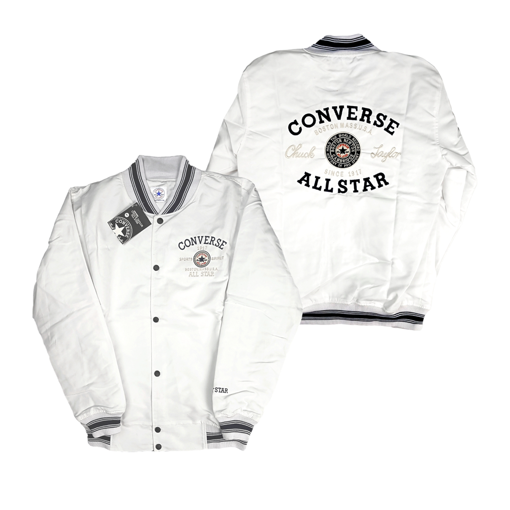 Varsity Jacket Converse All Star Fullเย็บปักถักร้อยผู้ชายผู้หญิง - Akar ...