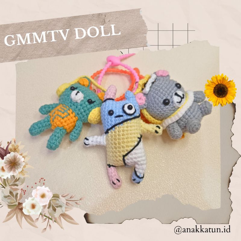 พวงกุญแจ GANTUNAMIgurumi GMMTV DOLL / ดูคุณ / Permpoon / น้องจมูก ...