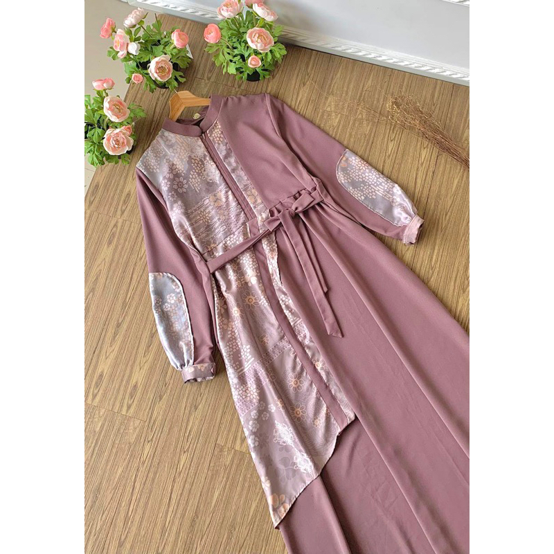 พร้อม HAIFA BOUTIQUE GAMIS LAYER FRONT AND SLEEVE MOTIF BY SIMPLY OF ...