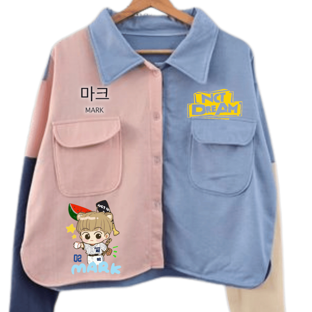 Chibi MARK NCT DREAM chibI CROP AND BASIC JACKET ดีไซน์ตัวละครส่วนตัว ...