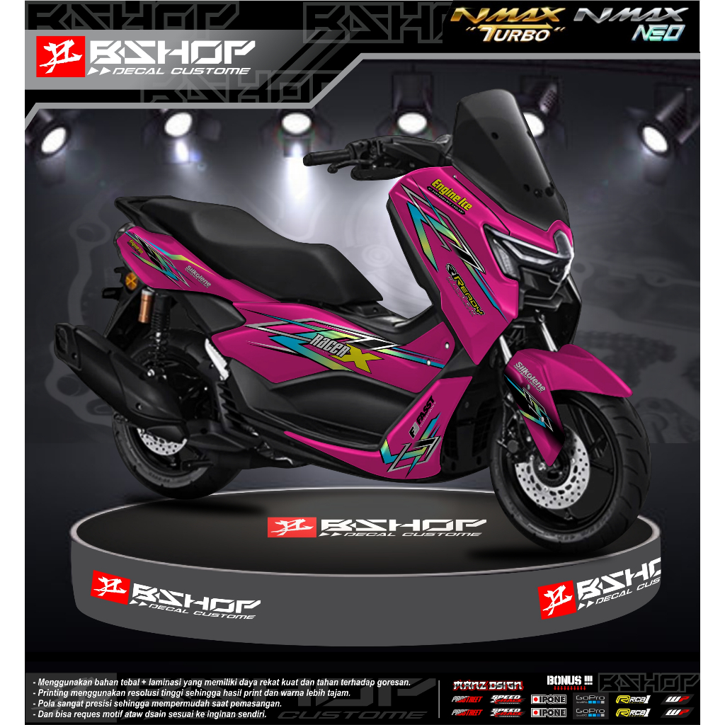 Yamaha Nmax Turbo Neo Full Body Decal Racer | Shopee Thailand