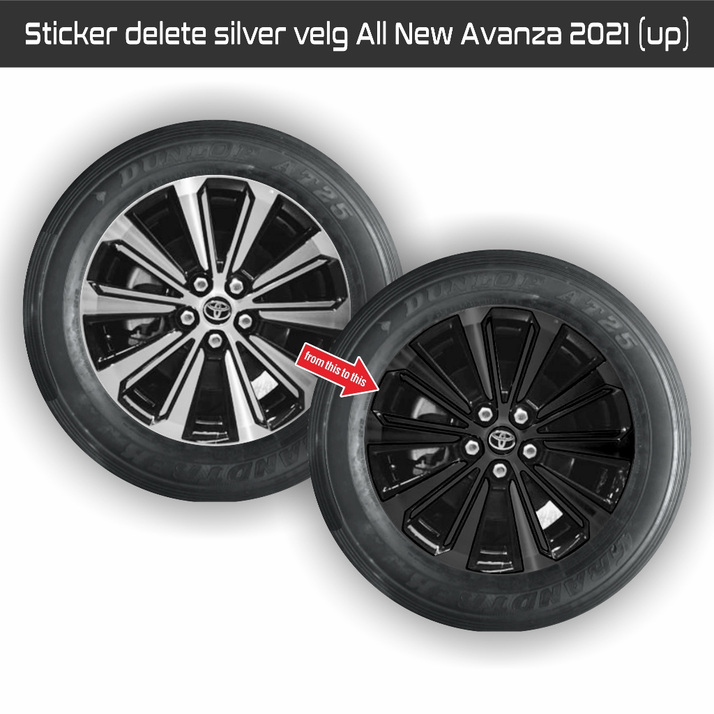 Avanza ใหม่ทั้งหมด 2021-2025 R16 / veloz Manual R16 ขอบสติ๊กเกอร์ R16 ...