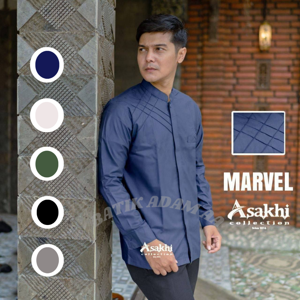 เสื้อเชิ้ตโคโกะแขนยาวผู้ชายลาย Marvel Asakhi Collection | Shopee Thailand