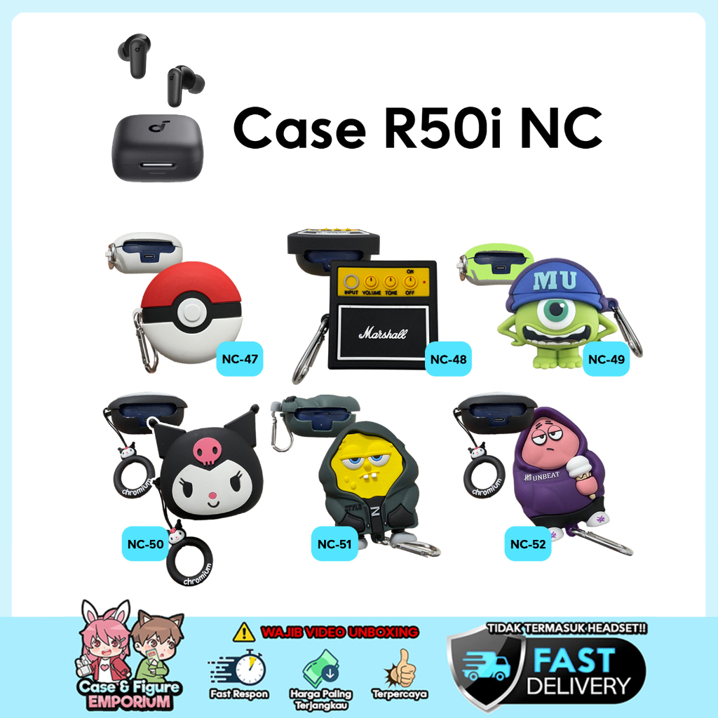 [R50iNC] Soundcore R50i NC Character เคสซิลิคอนอ่อนคุณภาพระดับพรีเมียม ...
