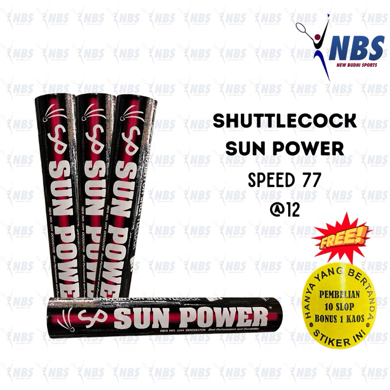 ลูกขนไก่ Sun Power Shuttle Cock Sun Power SP เดิม | Shopee Thailand