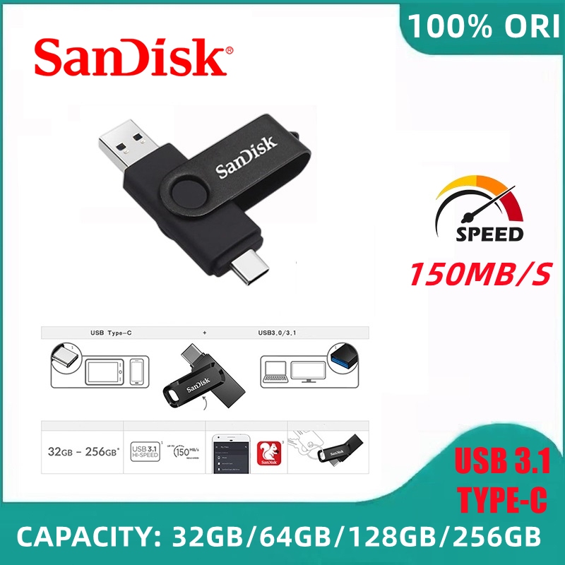 Flashdisk OTG Type C USB 16GB/32GB/64GGB/128GB/256GB แฟลชไดรฟ์ Ultra ...