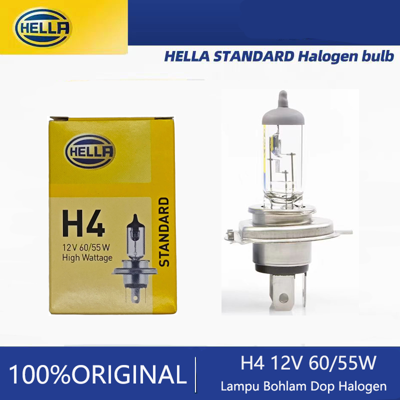 Hella HALOGEN โคมไฟหลอดไฟ H4 12V60/55W เดิม | Shopee Thailand