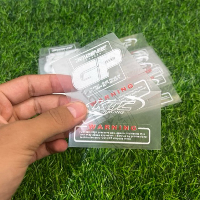 สติ๊กเกอร์หลอดโช๊ค Gp & KTC วัสดุยูวีใส | Shopee Thailand